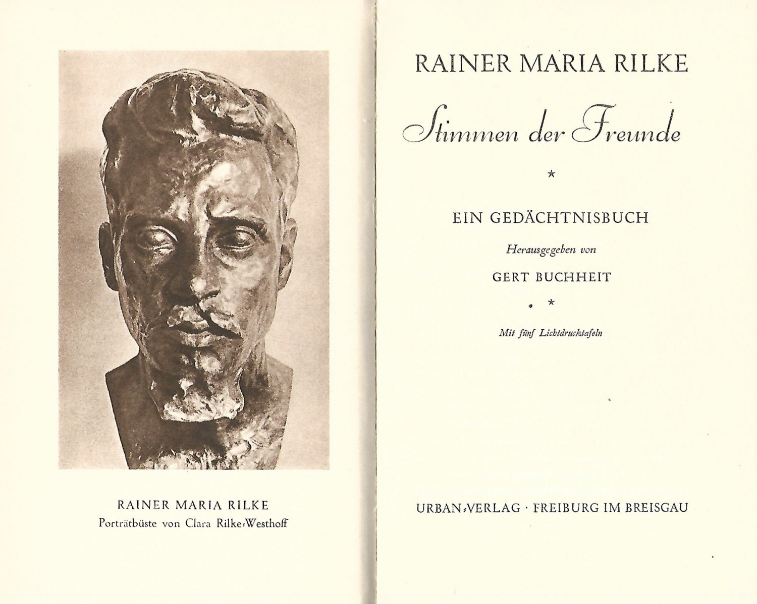 „RILKE Rainer Maria ] - BUCHHEIT Gert (Hrsg )“ – Bücher gebraucht ...