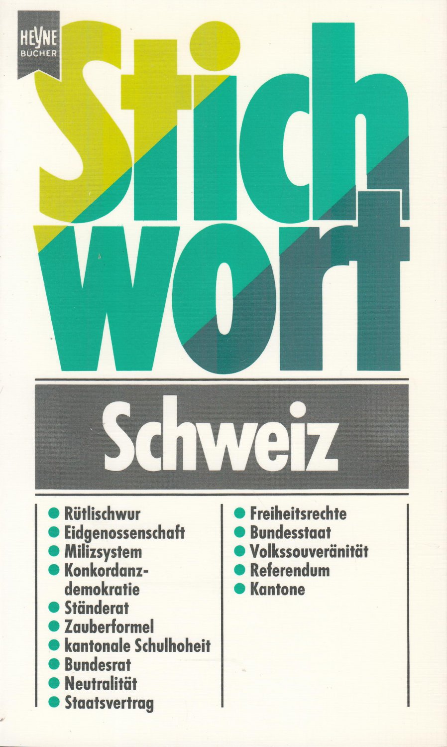 „Stichwort Schweiz.“ – Bücher gebraucht, antiquarisch & neu kaufen