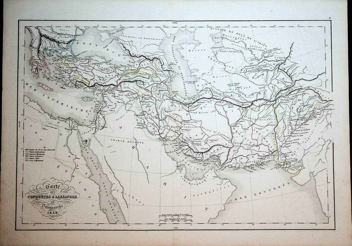 „WARS OF ALEXANDER THE GREAT MAP ALEXANDERZUG LANDKARTE/ …“ – Buch antiquarisch kaufen ...