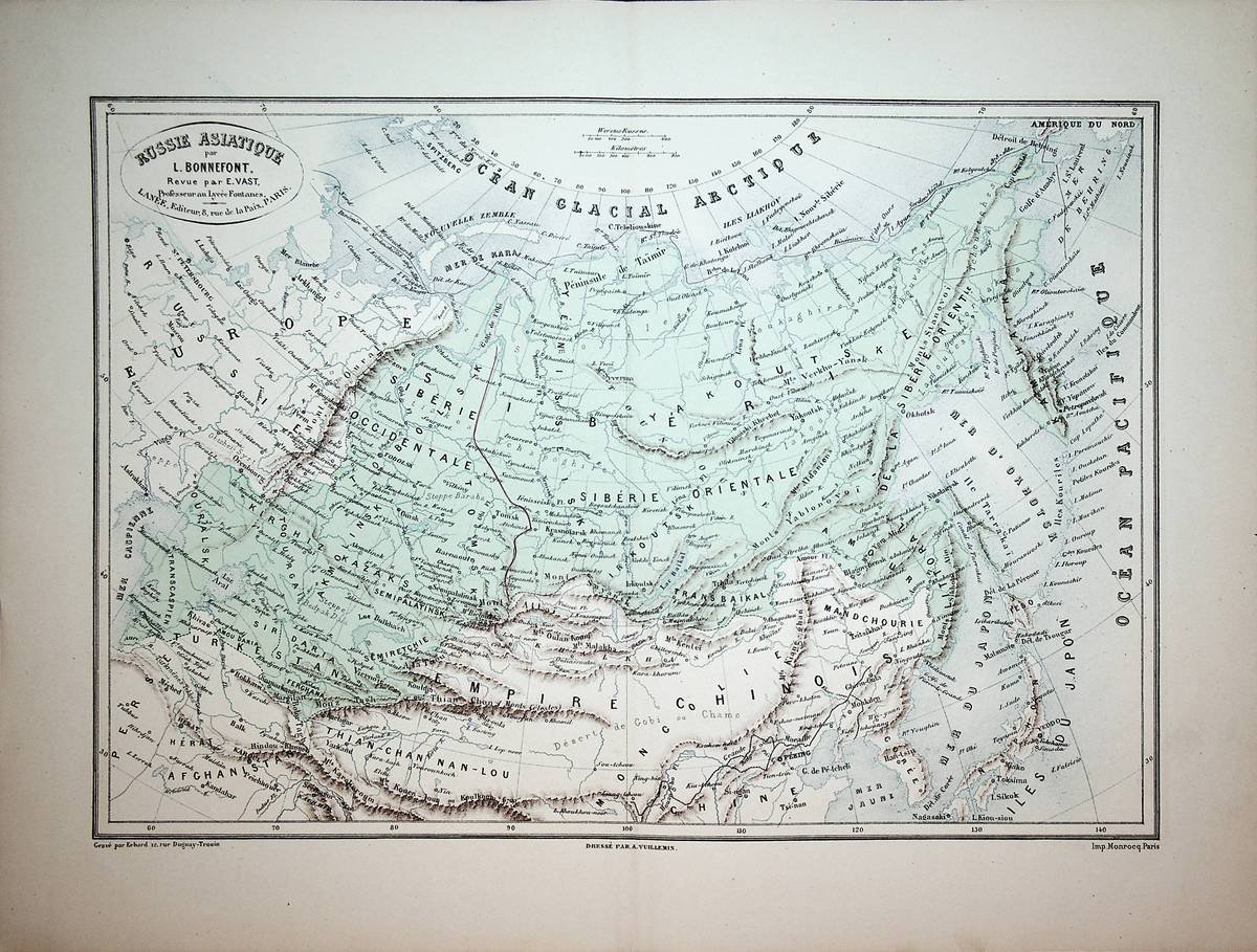 „RUSSIA, NORTH ASIA MAP/ RUSSLAND, NORDASIEN LANDKARTE; …“ – Buch ...