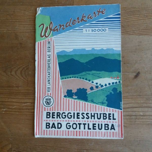 „farbige Karte Wanderkarte Berggiesshübel - Bad Gottleuba.“ – Buch antiquarisch kaufen ...