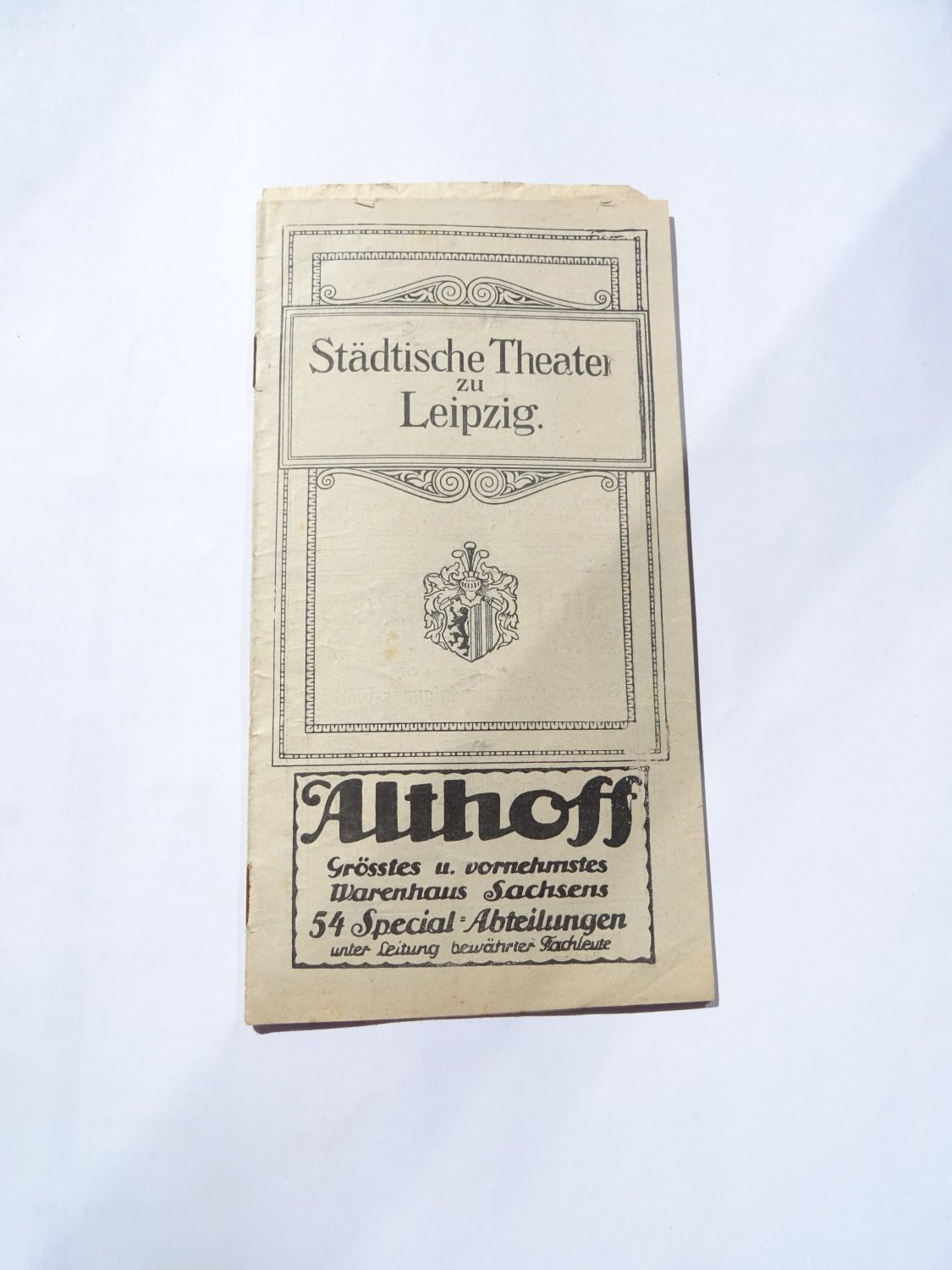 „Städtische Theater zu Leipzig XXVII Jahrgang Spieljahr 1917“ – Bücher ...