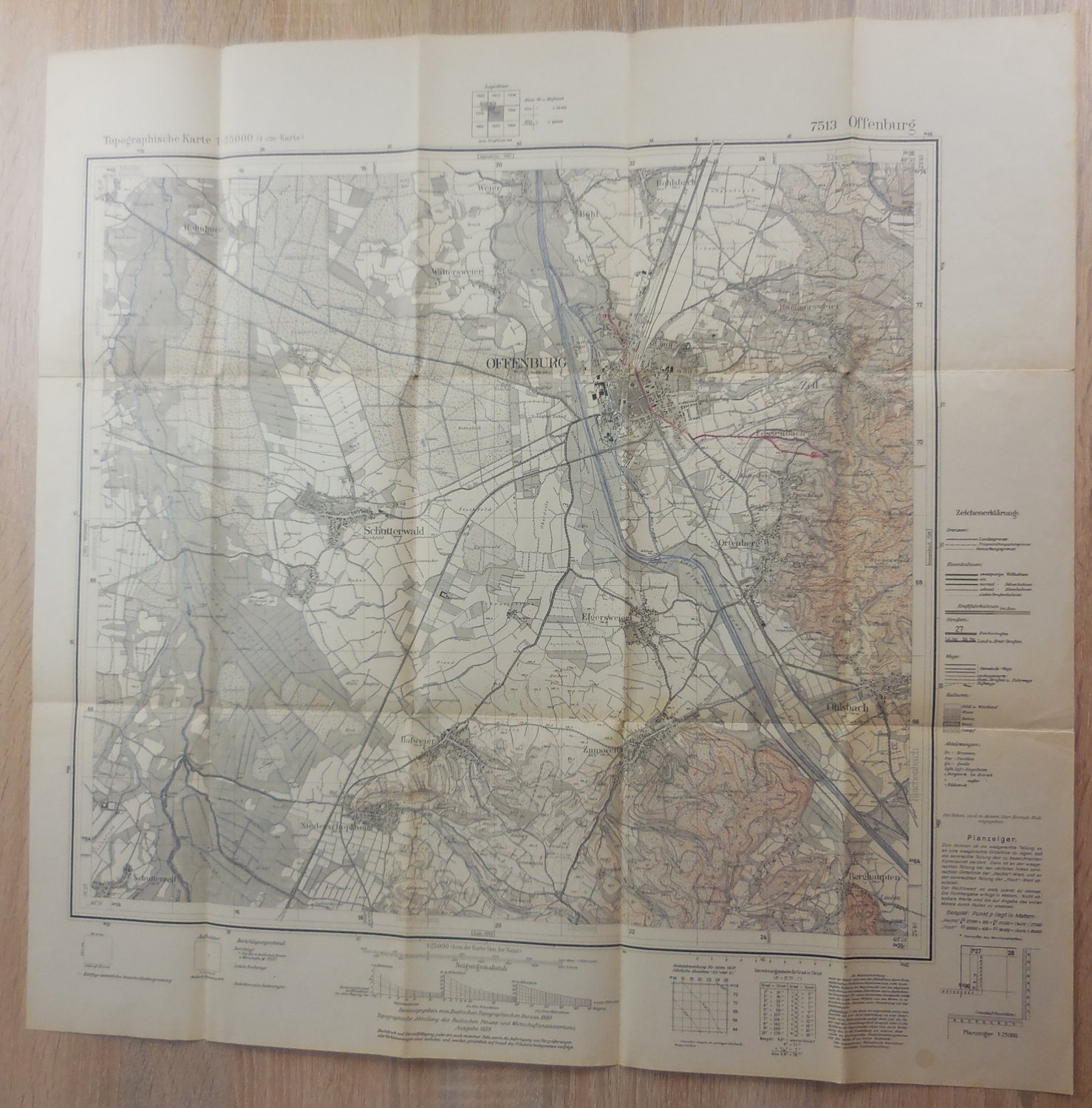 „Topographische Karte 1:25000 7513 Offenburg“ – Buch antiquarisch kaufen – A02rYzbc01ZZk