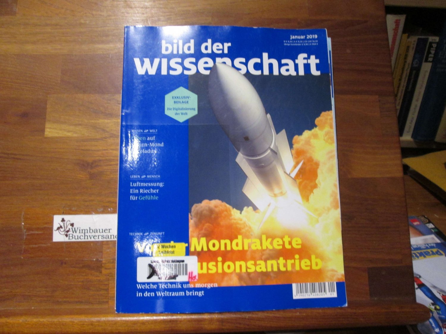 „Bild der Wissenschaft 1 / 2019 Mondrakete Fusionsantrieb Enceladus ...