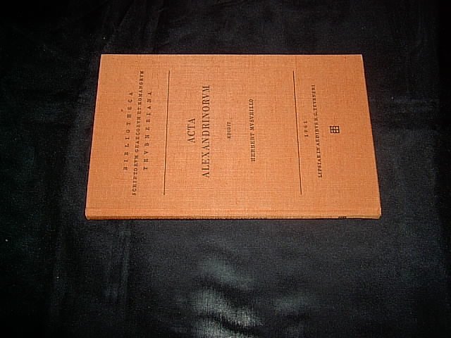„Acta Alexandrinorum de mortibus Alexandriae nobilium …“ – Buch antiquarisch kaufen – A02tyCjE01ZZD