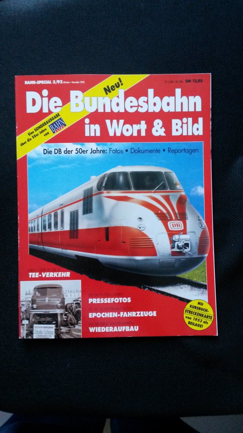 „Bahn-Special 3/92 DIE BUNDESBAHN IN WORT UND BILD Die DB …“ – Buch ...