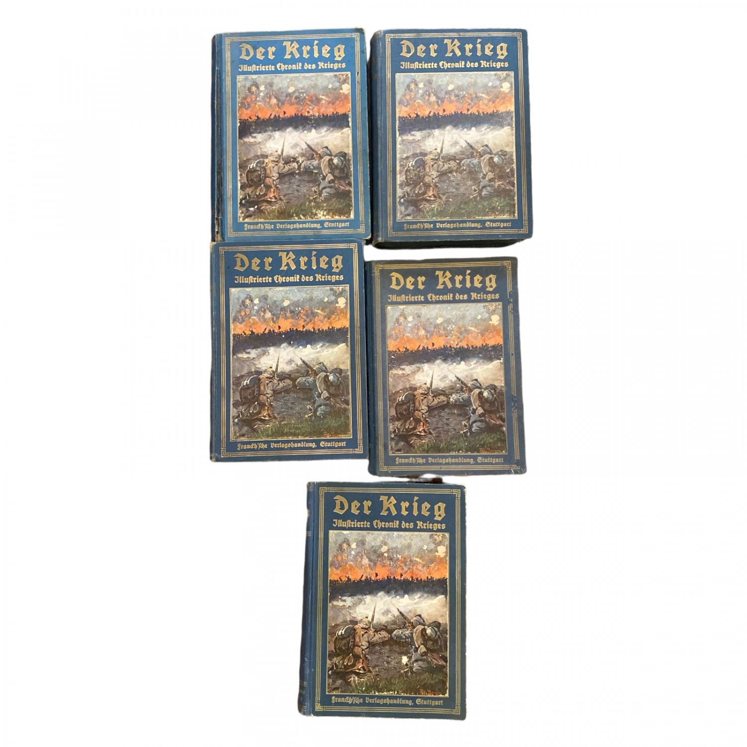 „DER KRIEG: ILLUSTRIERTE CHRONIK DES KRIEGES 5 BÄNDE.“ – Buch ...