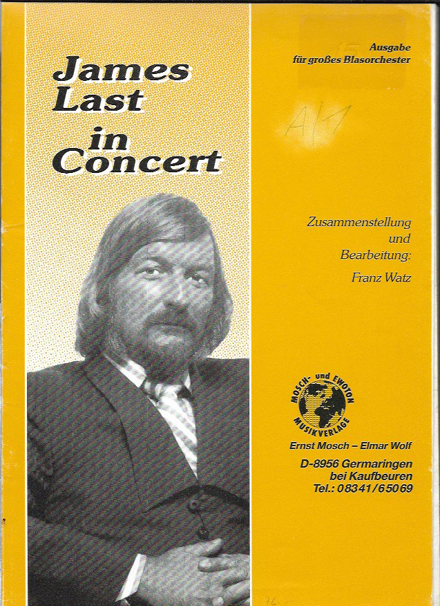 „James Last in Concert - Ausgabe für großes Blasorchester “ – Buch ...