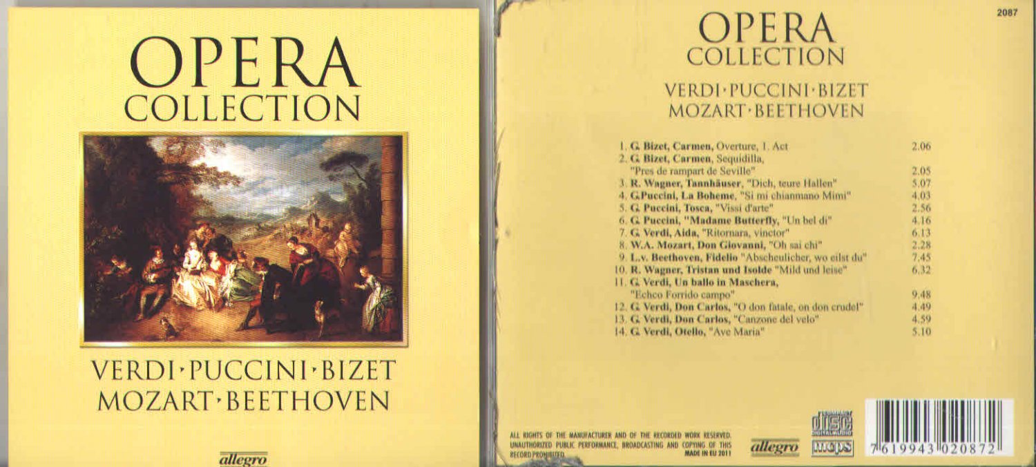 „Opera Collection : Verdi - Puccini - Bizet - Mozart - …“ – Tonträger neu kaufen – A02AqnnI21ZZp
