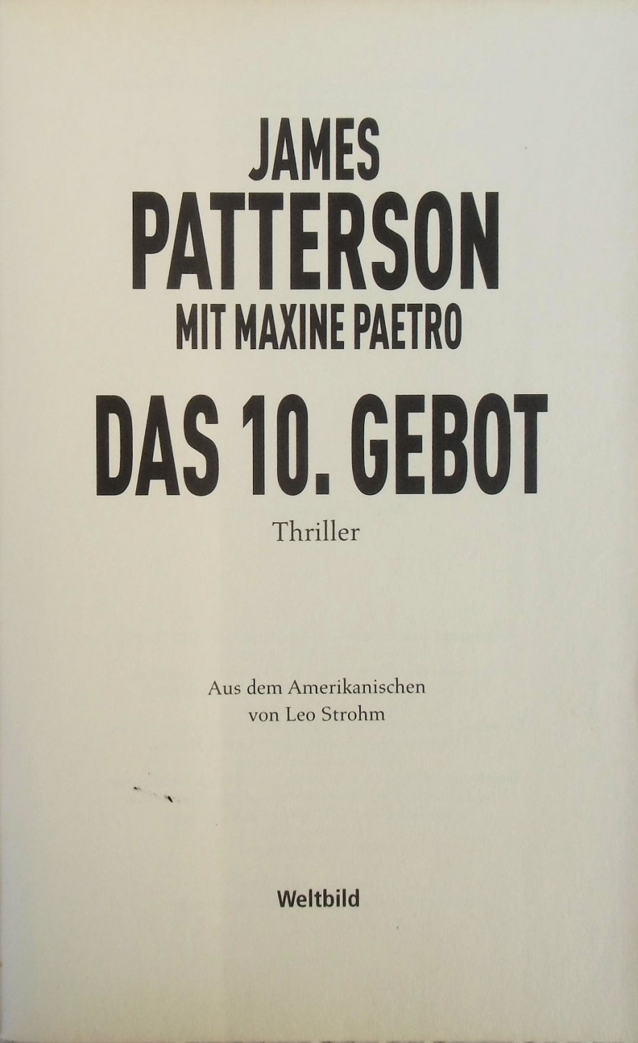 Das 10. Gebot German New Testament Holy Land Cover / Das Neue