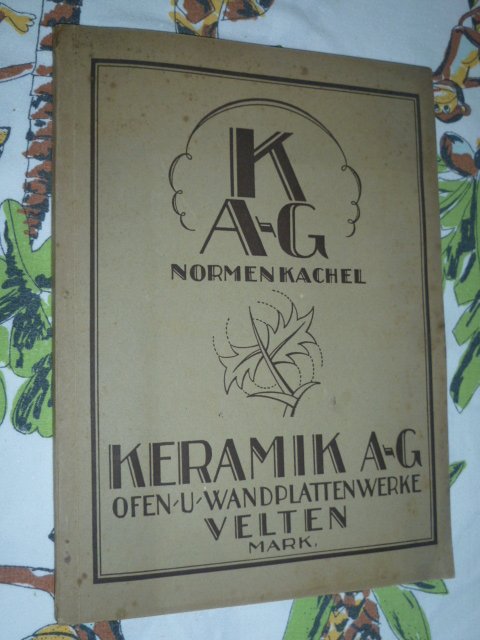 „Keramik AG Ofen und Wandplattenwerke Velten / Mark.“ – Buch ...