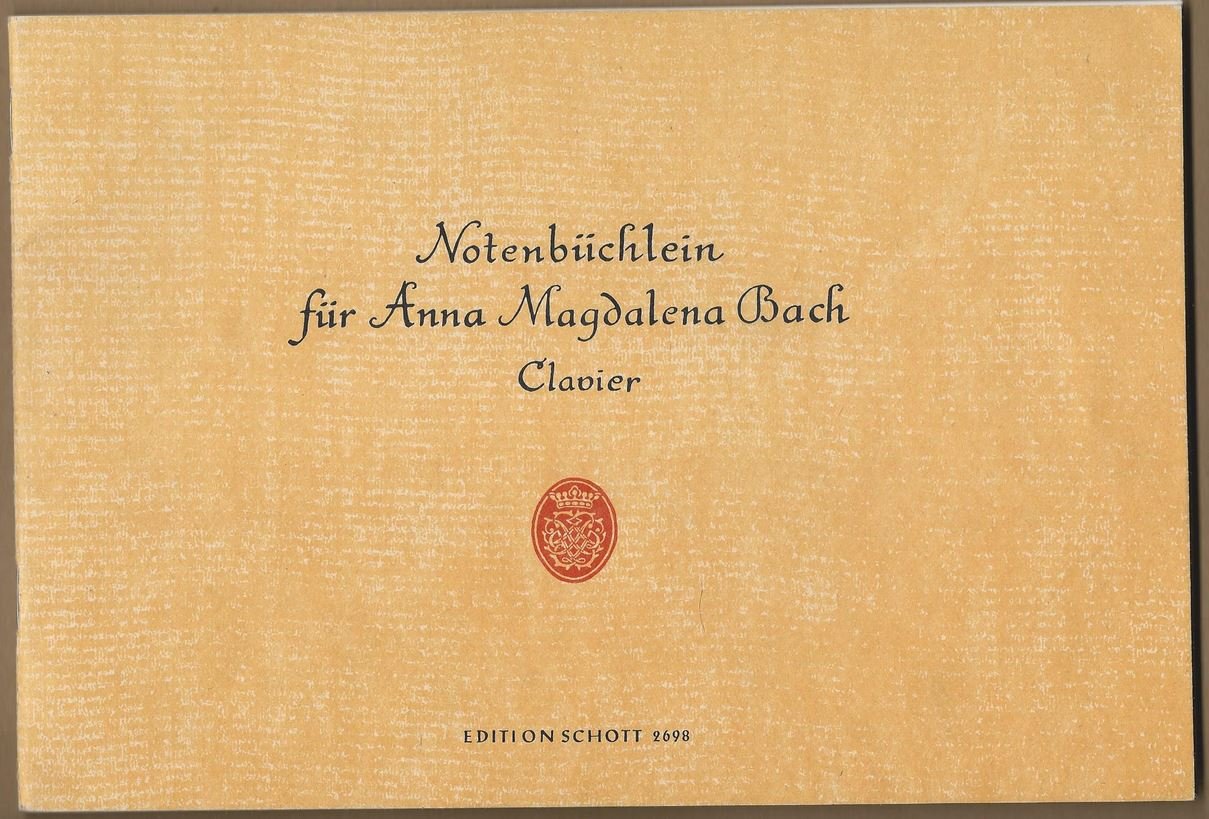 „Notenbüchlein für Anna Magdalena Bach = Edition Schott 2698“ – Bücher ...