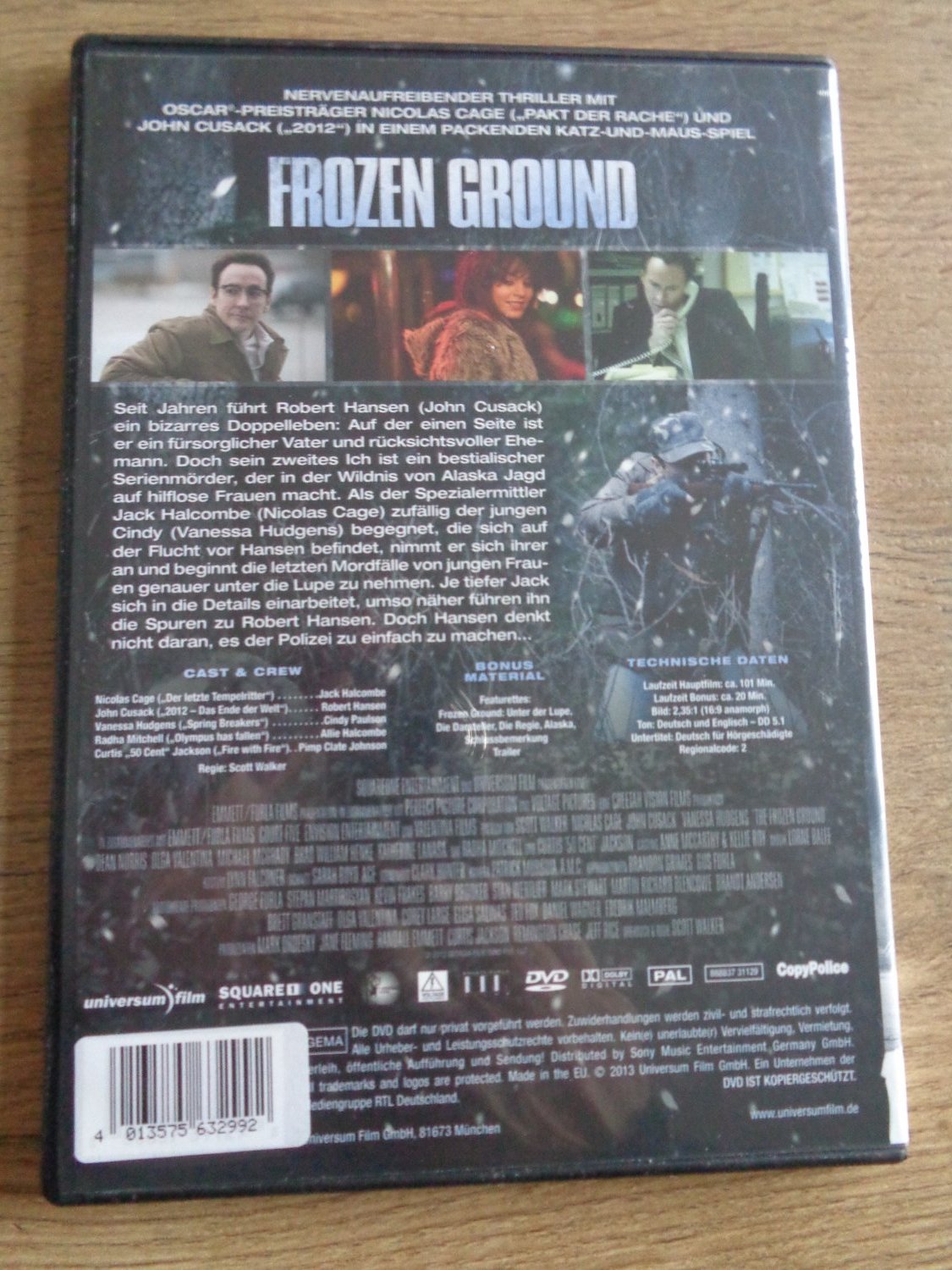 Frozen Ground Cast