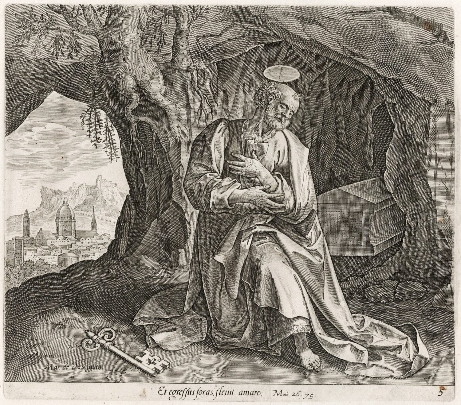 Et egressus foras flevit amare.“ (Maarten de Vos (1532-1603) ) – Buch ...