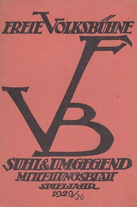 „Freie Volksbühne Suhl und Umgegend Heft 7 April 1930“ – Bücher ...
