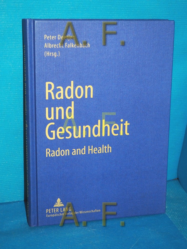 „Deetjen, Peter, Radon und Gesundheit = Radon and health“ – Bücher ...
