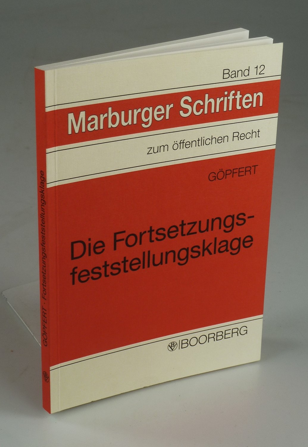 „Die Fortsetzungsfeststellungsklage.“ (Andreas GÖPFERT) – Buch ...
