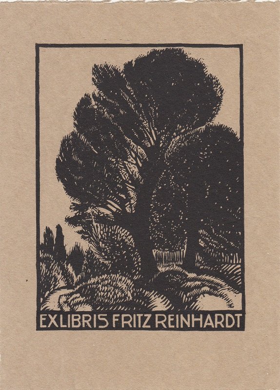 „Reinhardt, Fritz, Ex Libris Fritz Reinhardt Zwei Laubbäume“ – Bücher ...