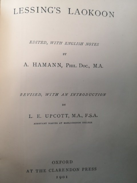 „LESSING'S LAOKOON.“ – Bücher gebraucht, antiquarisch & neu kaufen