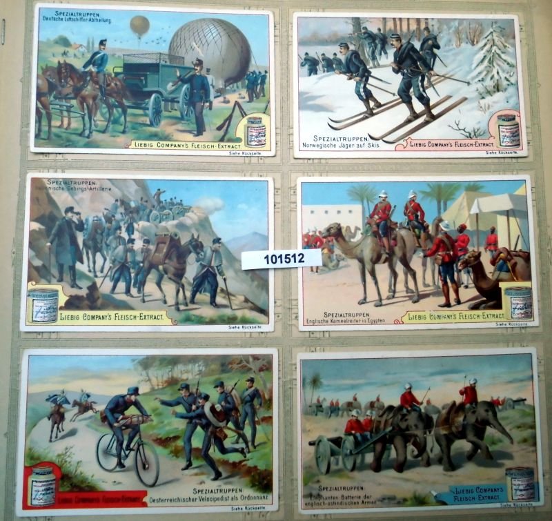 „Liebig´s Fleisch-Extract Bildserie: Spezialtruppen “ (Liebig Company ...