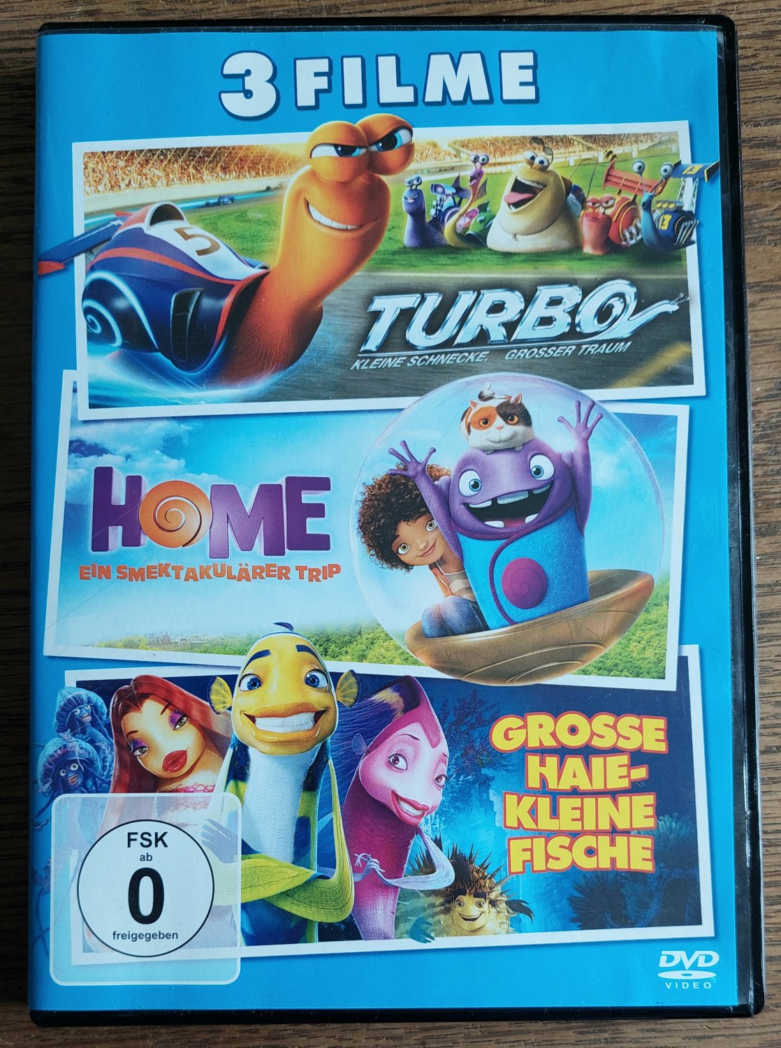 „Turbo / Home / Grosse Haie - Kleine Fische - 3er DVD“ – Film gebraucht ...