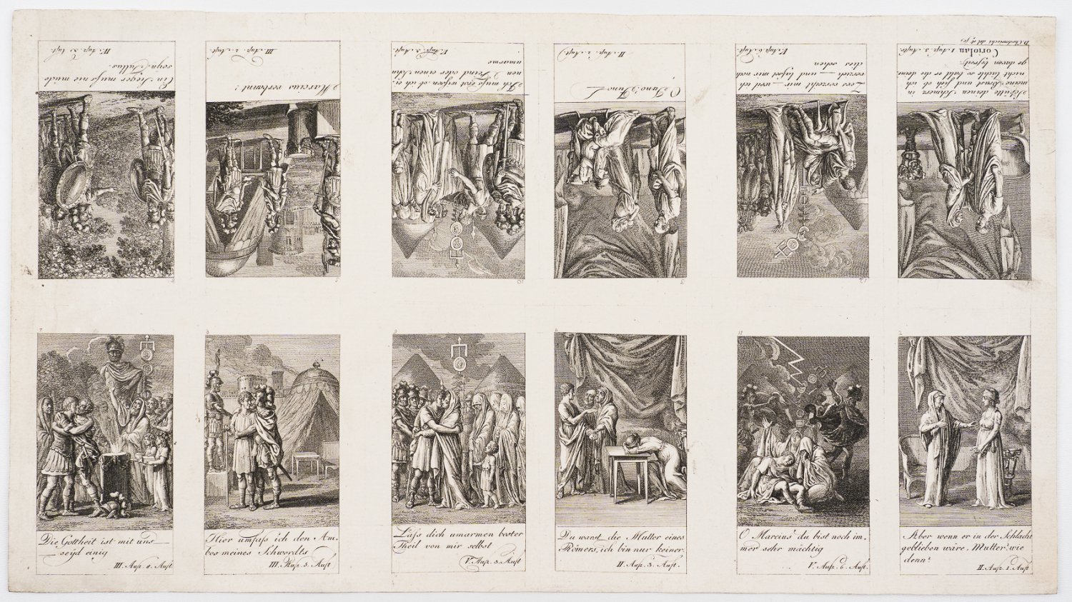 „Illustrationen zu dem Schauspiel Coriolan.“ (Daniel Chodowiecki ...