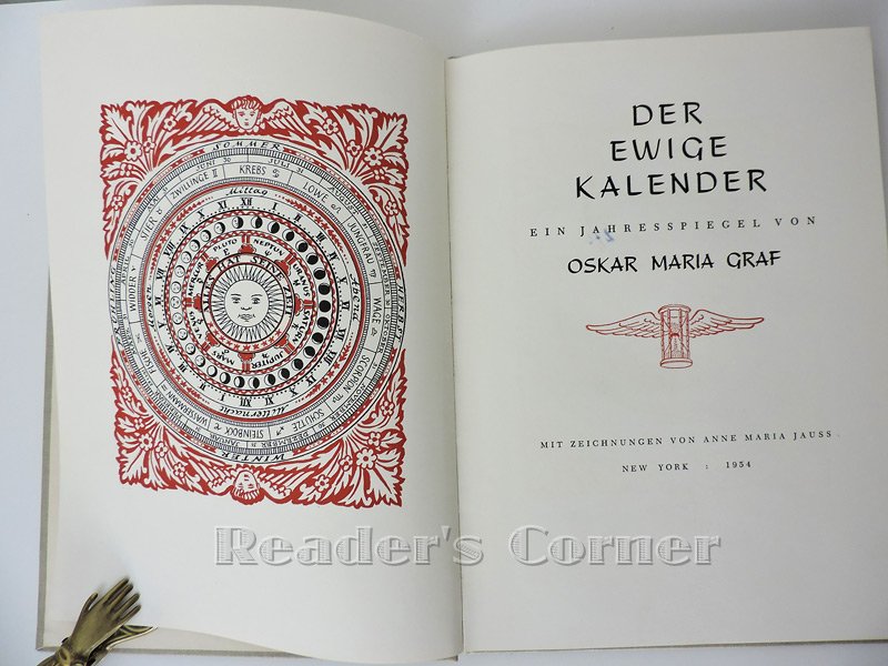 „Graf, Oskar Maria und Anne Maria Jauss, Der Ewige Kalender Ein ...