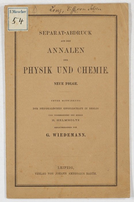 „Ueber Diffusion von Salzen in wässeriger Lösung; von J.“ – Bücher ...