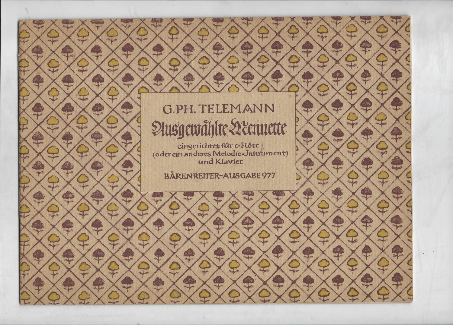 „G. PH, Ausgewählte Menuette eingerichtet für c-Flöte“ – Bücher ...