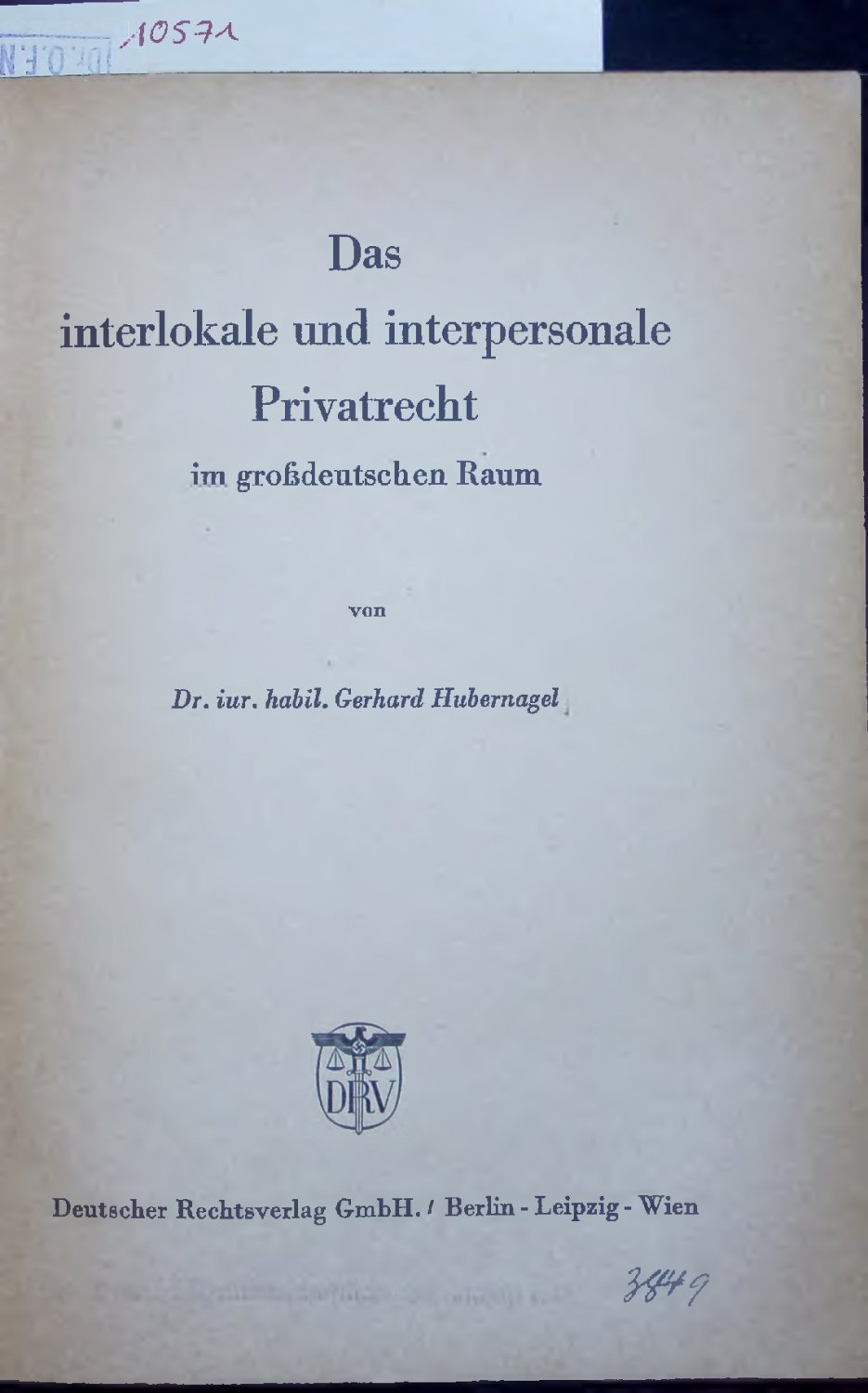 Bücher vom Verlag „Deutscher Rechtsverlag GmbH / Berlin - Leipzig ...