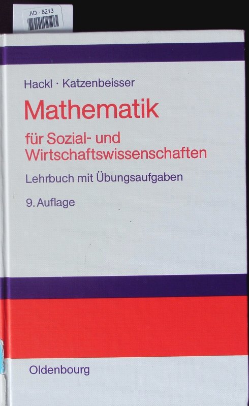 „Peter Hackl, Mathematik für Sozial- und Wirtschaftswissenschaften ...