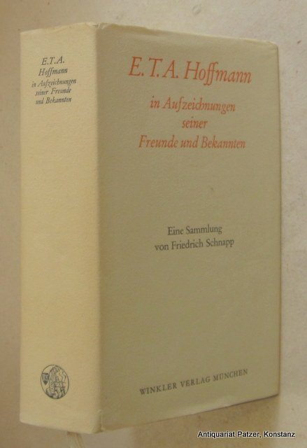 „E T A Hoffmann In Aufzeichnungen Seiner Freunde Und Bekannten“ – Bücher gebraucht, antiquarisch ...