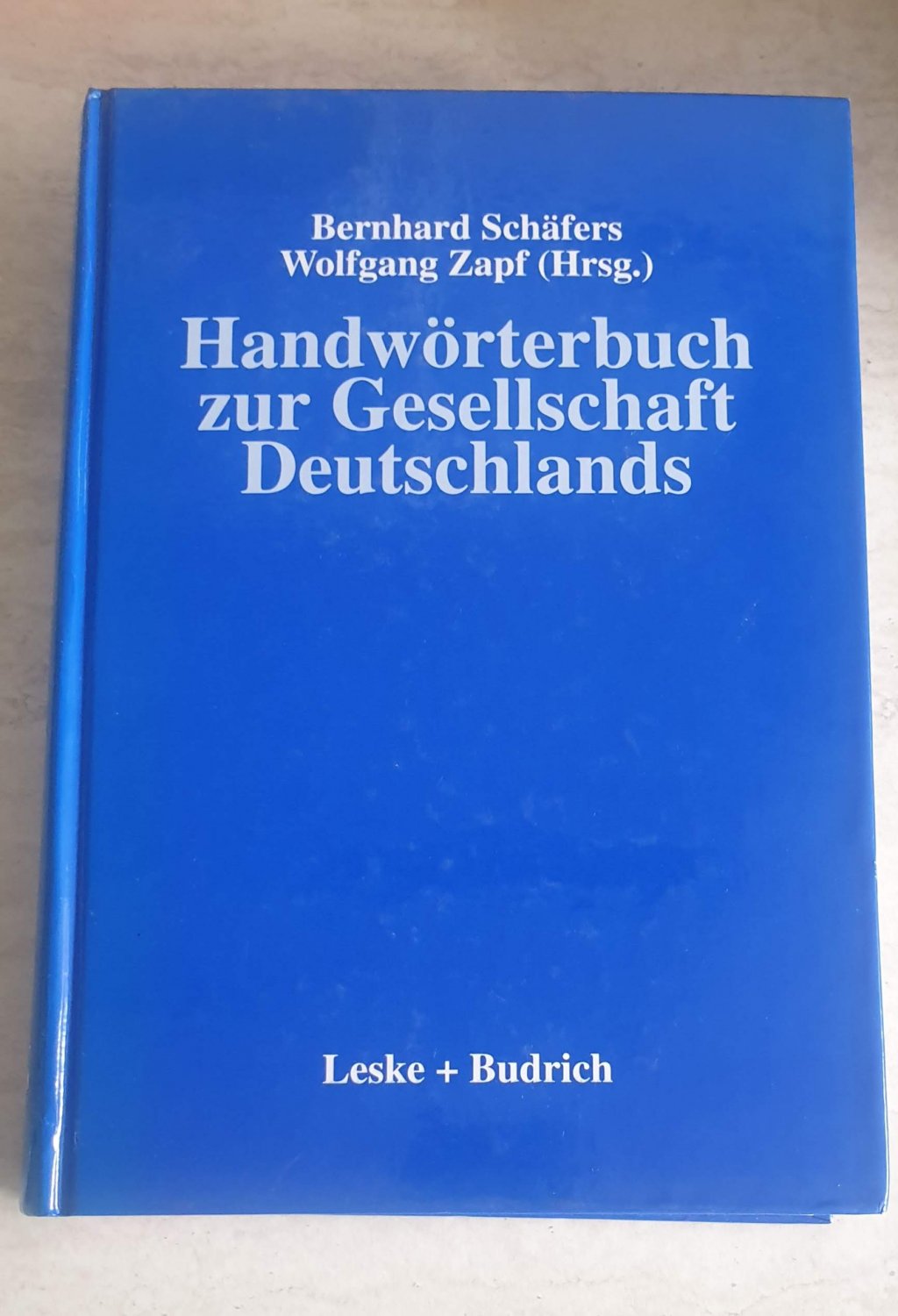 „Bernhard Schäfers/ Wolfgang Zapf“ – Bücher gebraucht, antiquarisch & neu kaufen
