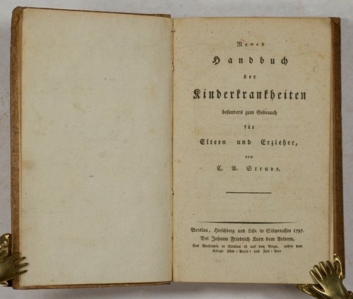 „Neues Handbuch der Kinderkrankheiten besonders zum …“ (Struve, Christian August) – Buch ...