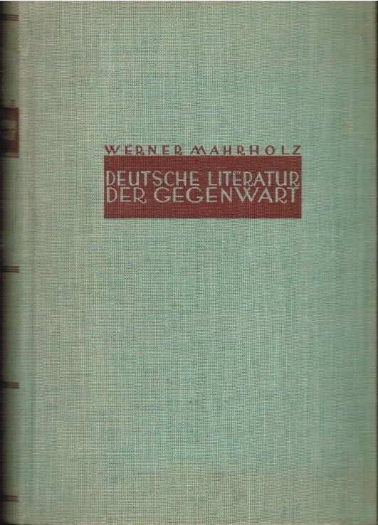 „Deutsche Literatur der Gegenwart Probleme Ergebnisse Gestalten / Werner“ – Bücher gebraucht ...