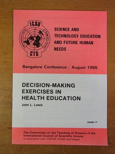 „Decision-Making Exercises in Health Education ICSU-CTS Conference“ – Bücher gebraucht ...