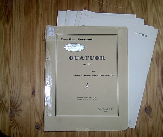 „Quatuor en UT, pour deux Violons, Alto et Violoncelle.“ – Bücher ...