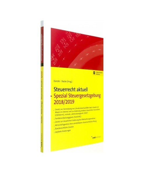 „Steuerrecht aktuell Spezial Steuergesetzgebung 2018/2019“ – Bücher gebraucht, antiquarisch ...