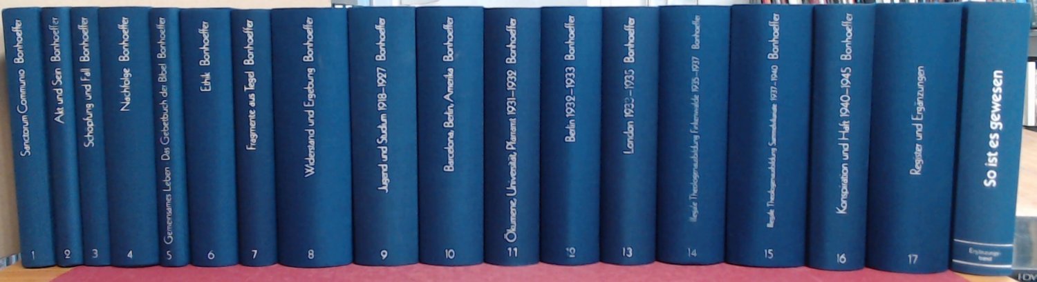 „Dietrich Bonhoeffer Werke (DBW) “ (Bonhoeffer, Dietrich, Eberhard Bethge (Hrsg) – Buch ...