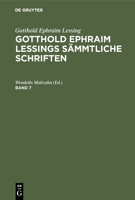 „gotthold ephraim lessing 7.“ – Bücher gebraucht, antiquarisch & neu kaufen