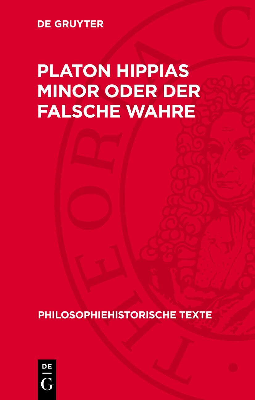 „Platon Hippias Minor oder Der Falsche Wahre“ – Buch neu kaufen ...