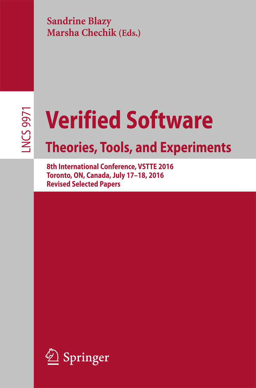 „Verified Software: Theories, Tools, Experiments“ – Bücher gebraucht ...