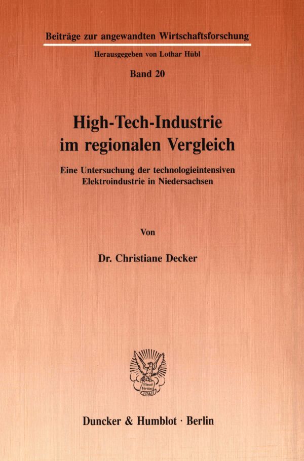 „High-Tech-Industrie im regionalen Vergleich“ – Bücher gebraucht ...
