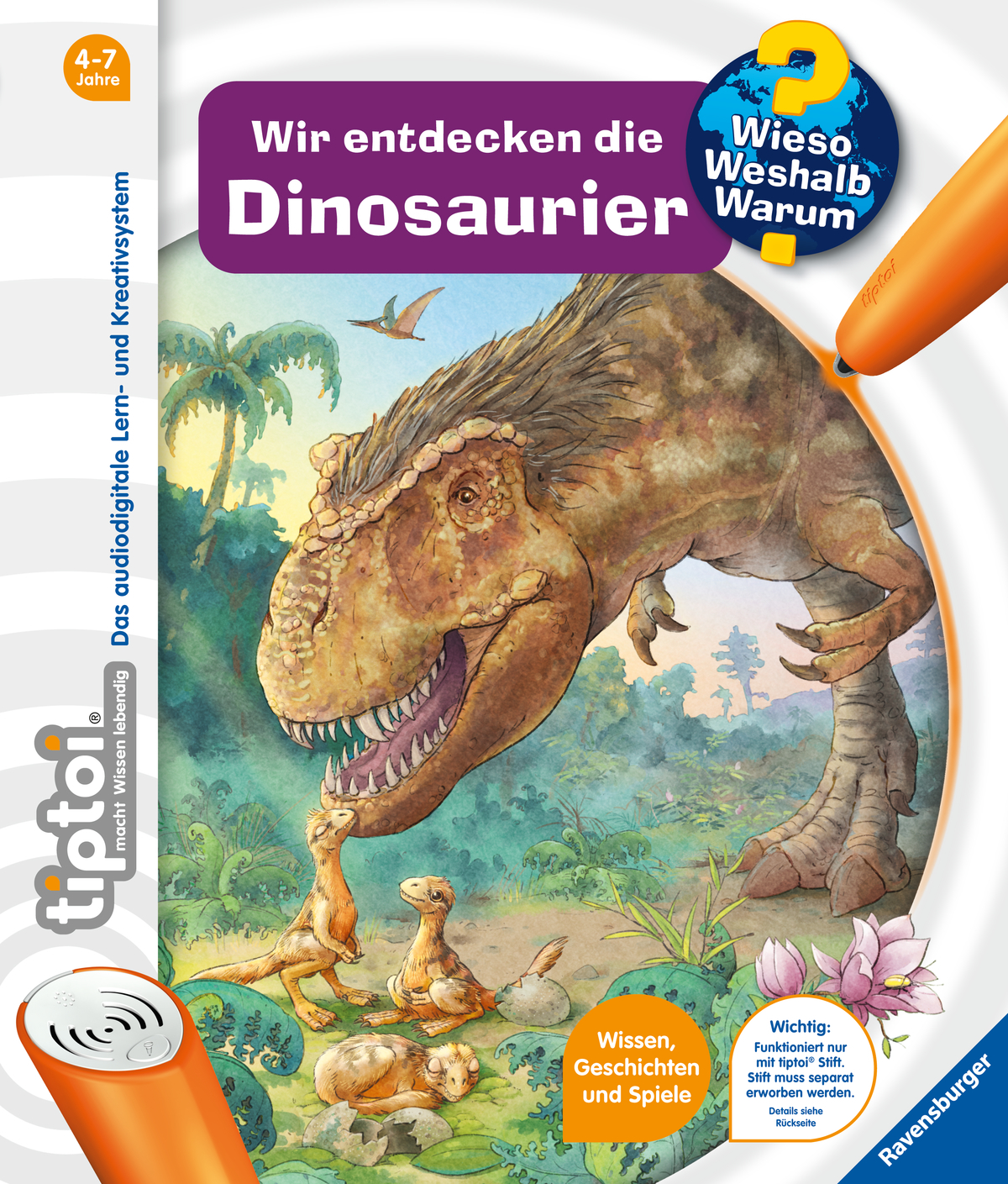 „tiptoi® Wieso Weshalb Warum Wir entdecken die Dinosaurier“ – Bücher ...