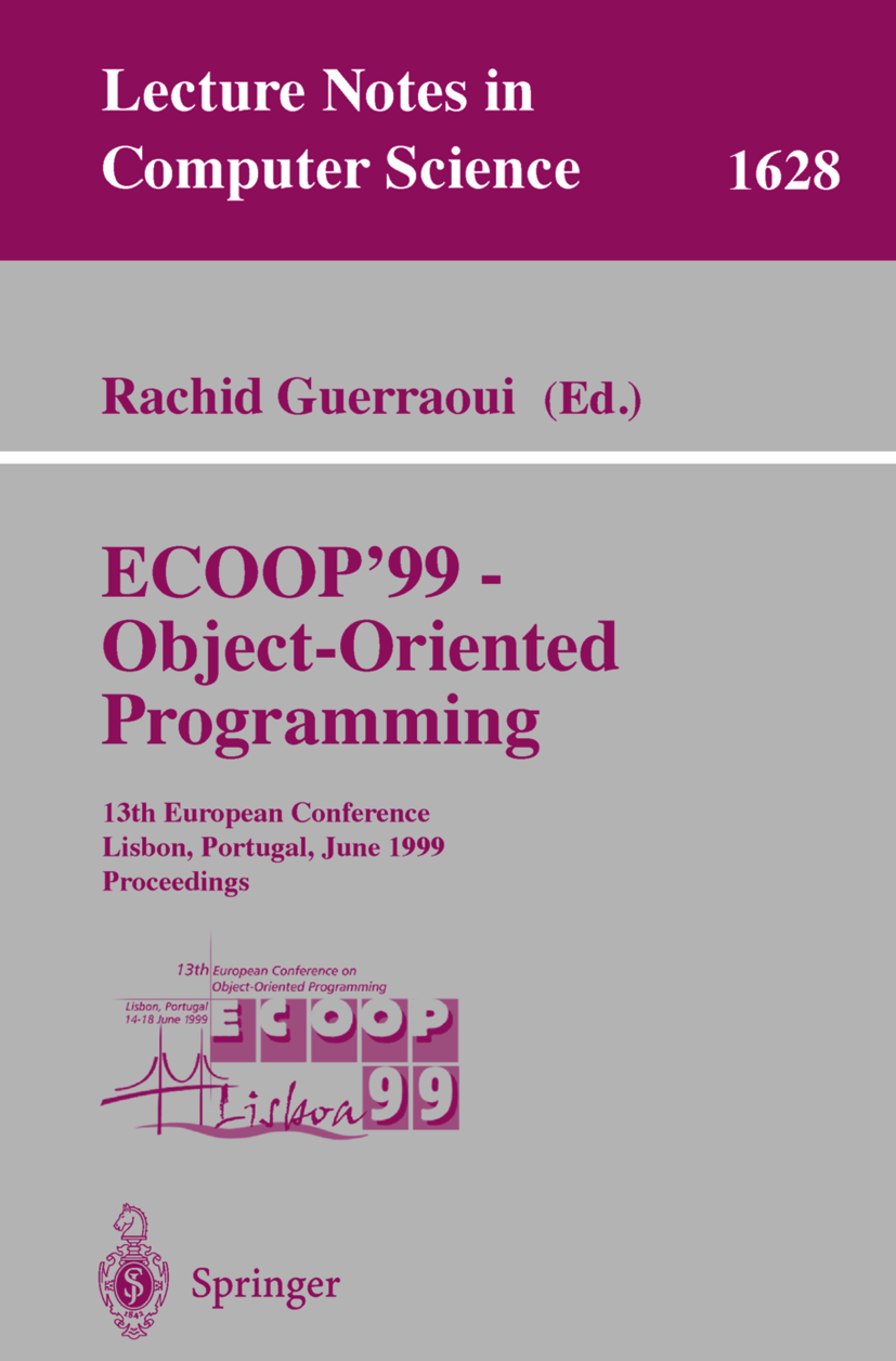 ISBN 3540661565 "ECOOP '99 - Object-Oriented Programming - 13th ...