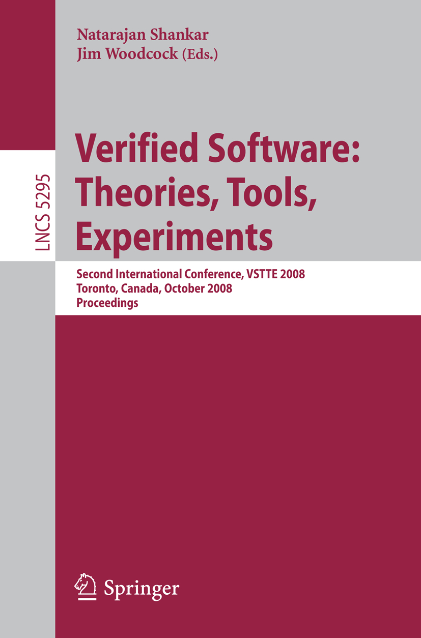 „Verified Software: Theories, Tools, Experiments“ – Bücher gebraucht ...
