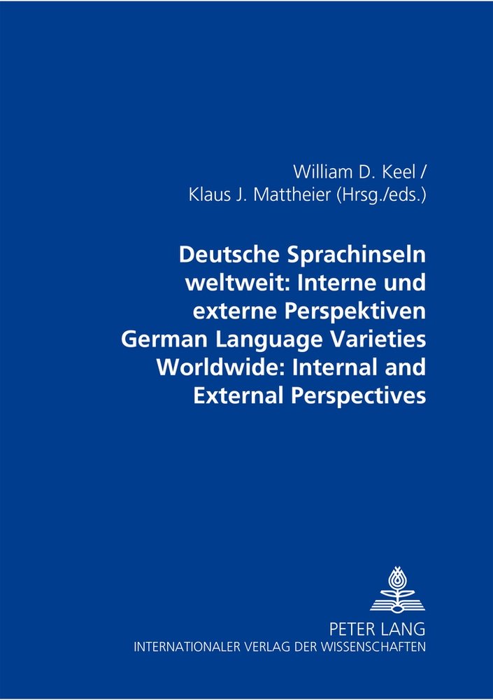 ISBN 3631390254 "Deutsche Sprachinseln weltweit: Interne und externe ...