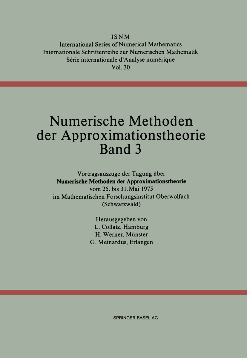 „Numerische Methoden der Approximationstheorie/Numerical …“ – Bücher ...