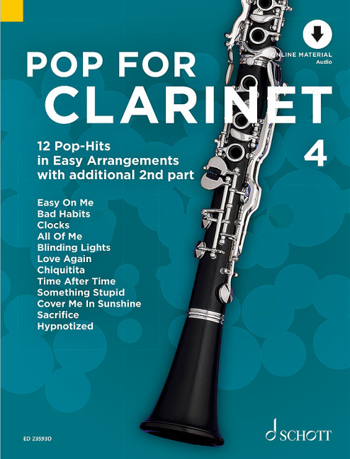 „Pop For Clarinet 4: 12 Pop-Hits in Easy Arrangements.“ – Buch ...