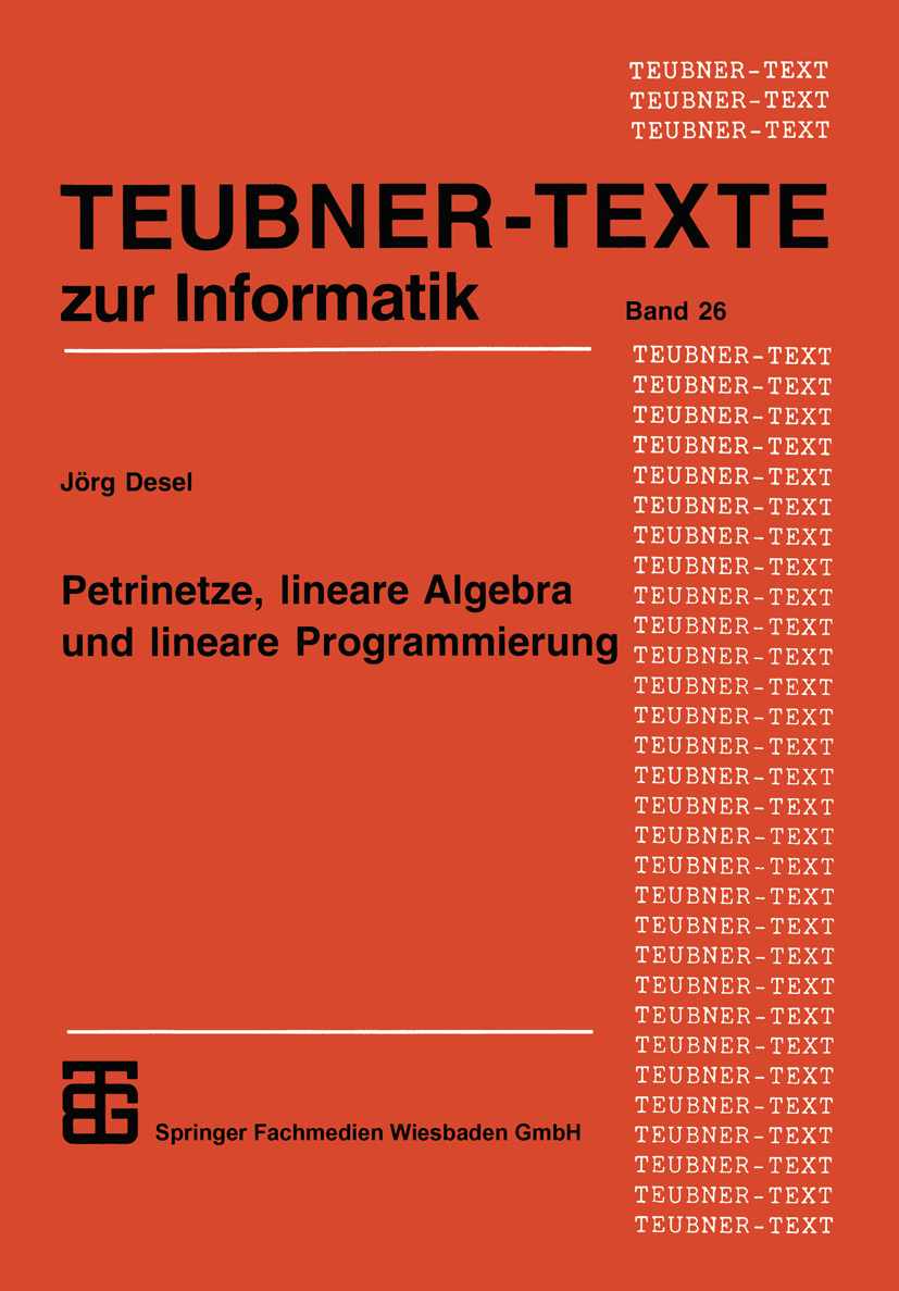 „Petrinetze lineare Algebra und lineare Programmierung“ – Bücher ...